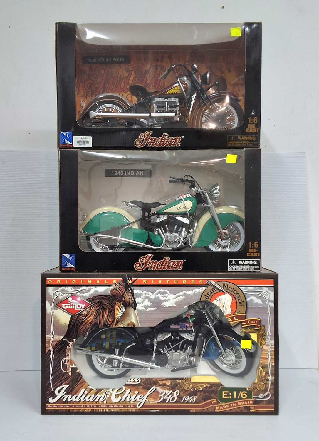 Lot 1078 - SCALE MODEL MOTORCYCLES